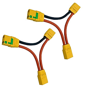 JIECHUN 2pcs Amass XT90S Battery Series Connector 10 Gauge Wire for RC Battery Helicopter Quadcopter