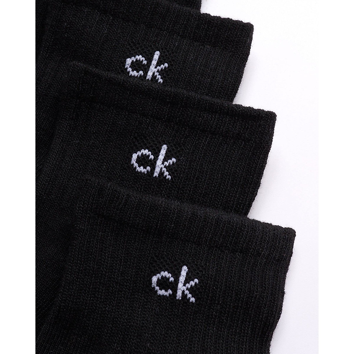 Calvin Klein Men's Socks - Athletic Cushioned Quarter Cut Ankle Socks (12 Pack), Size 712, All Black