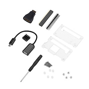 Zero W/Zero Suite Kit, Zero/Zero W Complete Starter Kit Accessories White Case for Zero/Zero W Suite Development Kits and