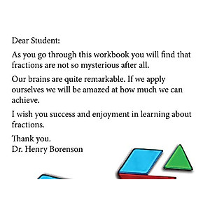 Developing Fractions Sense® A Class Set of 10 - Grade 3. A Concrete and Visual Introduction to Fractions. Includes 10 Student workbooks, 10 Sets of Fraction manipulatives, Teacher Set and Answer Key.