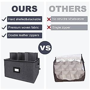 homyfort Platter Storage Case & Mug and Cup Storage with Dividers & Wine Glass Storage Box, China Storage Containers Hard Shell and Stackable