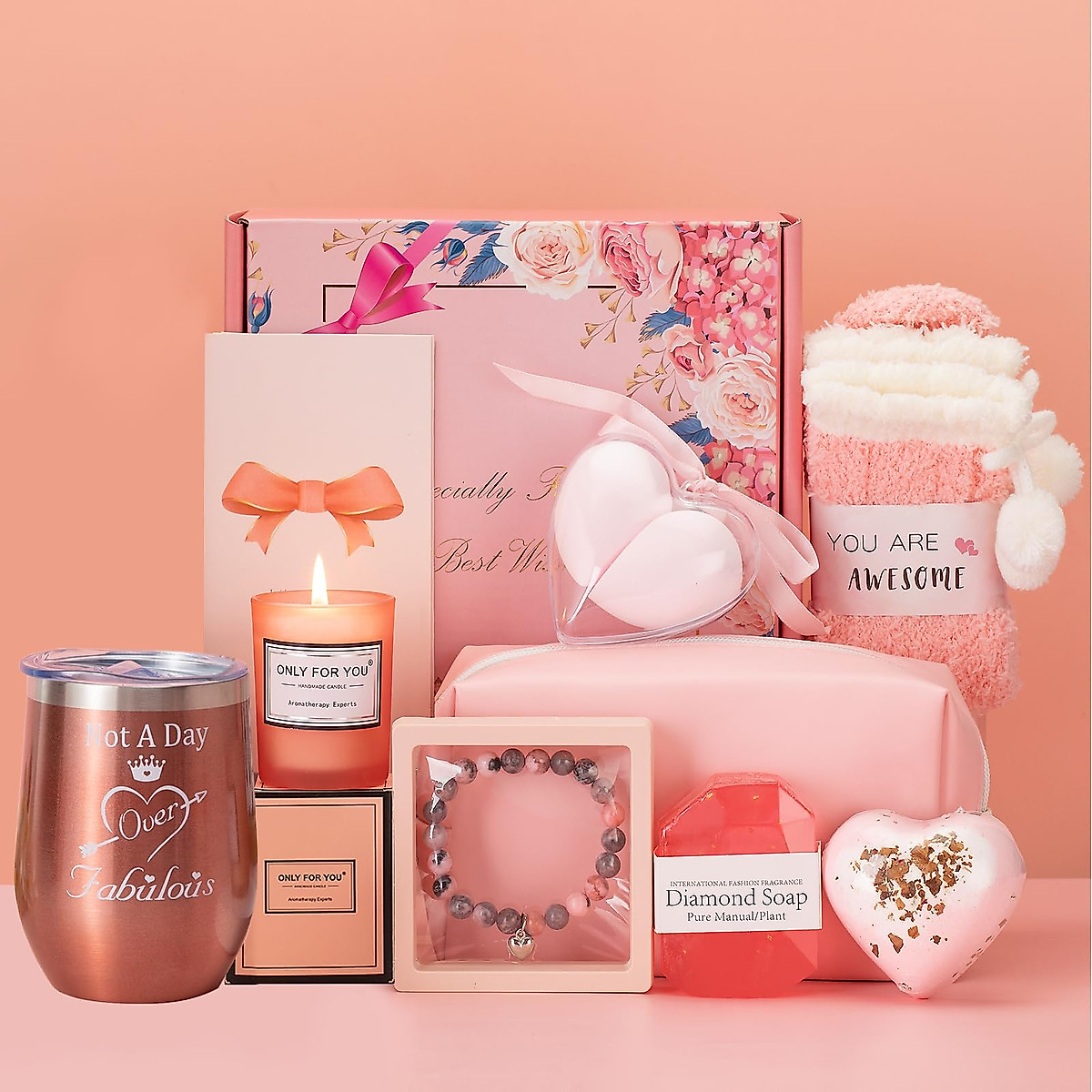 JOYOFUN Gift Baskets for Women Birthday Gifts for Women Gifts for Her Gifts Box Unique Gift Ideas for Her Wife Bestie Sister Mom