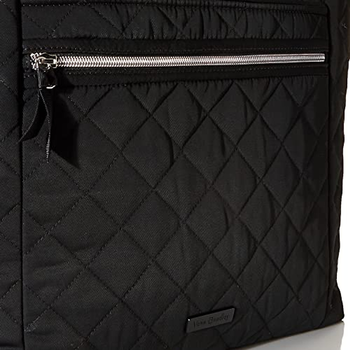 Vera Bradley Women's Performance Twill Vera Tote Bag, Classic Black, One Size