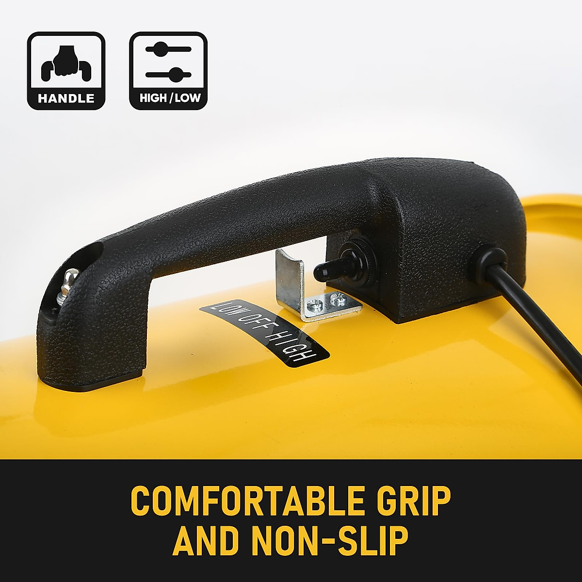 YRWTO High Velocity 12 Inch Air Mover Blower Fan, Portable Ventilation Fan for Cooling, Ventilating, Drying Wet Areas, Blows 3900 m3/h Fumes, Odors at Commercial Sites