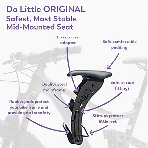 DO LITTLE Front-Mounted Kids Bike Seat for Active Riding, Original (Fits Most Bikes)