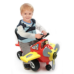 Kiddieland Disney Mickey Mouse Plane Light & Sound Activity Ride-On, 20.5" x 18" x 15.375"