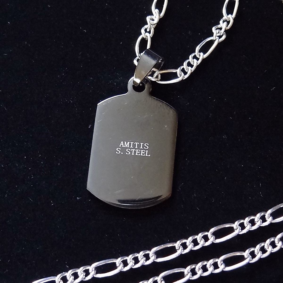 Gunmetal Al Qalam Quran The Pen Vanyakad Necklace Islamic Muslim Gift Islam Chain (18" Chain)