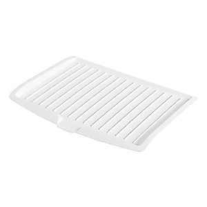 ANDRSAN Kitchen Utility Draining Board｜Light Weight, Space Efficient, Water Drain (White)