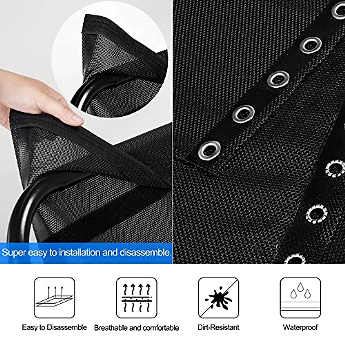 sailimu XL Zero Gravity Chair Replacement Fabric, Hook & Loop Fixed Top Sling Chair Fabric, Oversize Anti-Gravity Folding Lounge Repair Cloth Part for Outdoor Patio Beach Pool Lawn 63x21 Inches