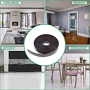 16 Feet Boundary Strips Magnetic Tape Markers Compatible for Neato Shark ION IQ Robot Vacuum 750 871 761R85,Eufy RoboVac 30 Robotic xiaomi Roborock S5 Black