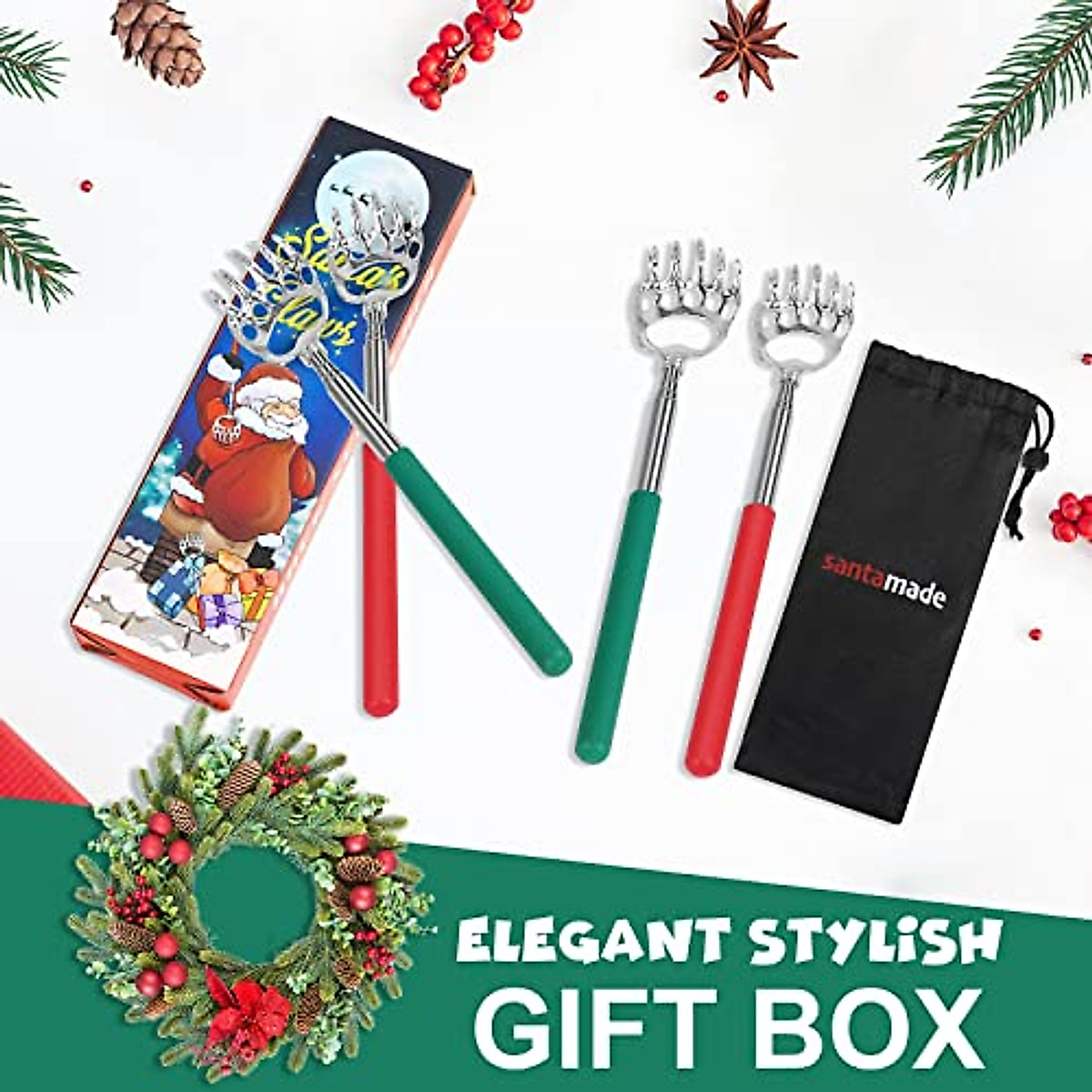 SANTAMADE Santa's Claws Stocking Stuffers for Men Women, Meat Claws for Shredding and Back Scratchers