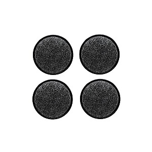 Shepherd Hardware 9092 2-1/2-Inch Carpet Base Furniture Cups, Brown, 4-Pack