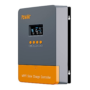 PowMr 60AMP MPPT Charg Controller, Fit for 12V 24V 36V 48V Lead-Acid Lithium Battery, MAX 160V 2880W Input Solar Charge Controller
