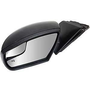 Kool Vue Driver Side Power Heated Mirror for Ford Focus 2012-2014 With Signal Light, Spotter Glass & Puddle Lamp Paintable