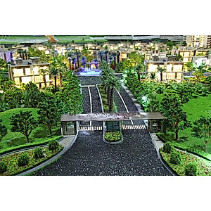 MOMOONNON 36 Pieces Model Trees 1.36-6 inch Mixed Model Tree Train Scenery Architecture Trees Fake Trees for DIY Crafts, Building Model, Scenery Landscape Natural Green