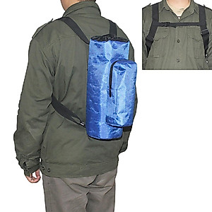 Fityle Waterproof Shockproof Oxygen Cylinder Tank Holder Backpack Sleeve Bag with Adjustable Shoulder Strap and Side Pockets for Oxygen Cylinders and D Tanks