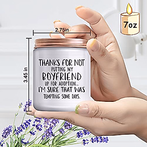 Gifts for Boyfriends Mom - Women Funny Gifts for Mother in Law, Birthday Gift Mothers Day Christmas&Thanksgiving Day Gifts for Boyfriend's Mom, Dad Boyfriend's Family Presents Lavender Candle