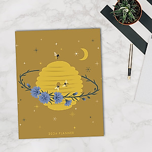 Willow Creek Press Honey Bee 2024 Booklet Softcover Monthly Planner (7.5" x 9.5")