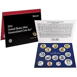2012 P, D U.S. Mint - 28 Coin Uncirculated Set with CoA Uncirculated