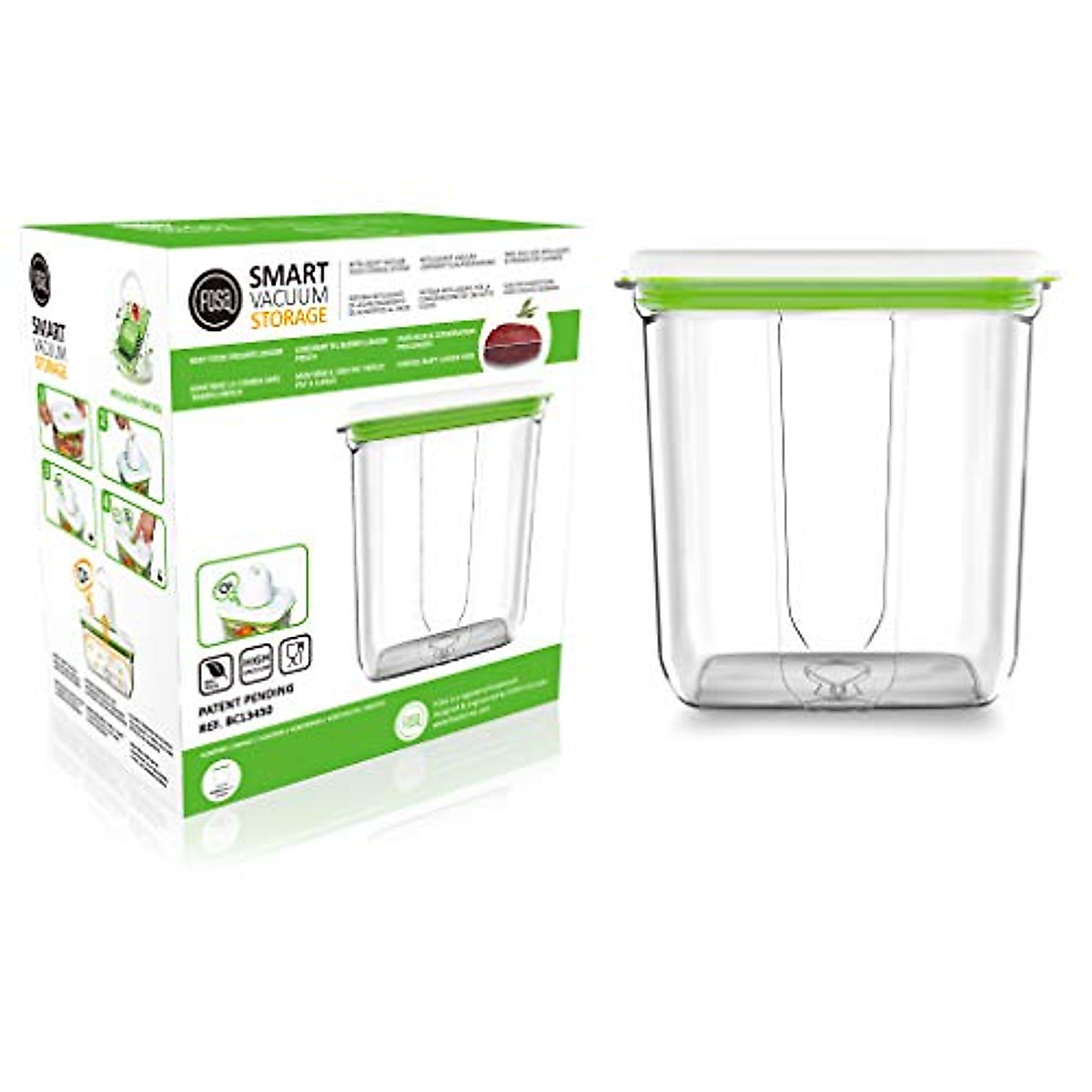 FOSA Vacuum Seal Food Storage System Reusable Extra Large Container, 116.6oz size (Vacuum Pump not Included)