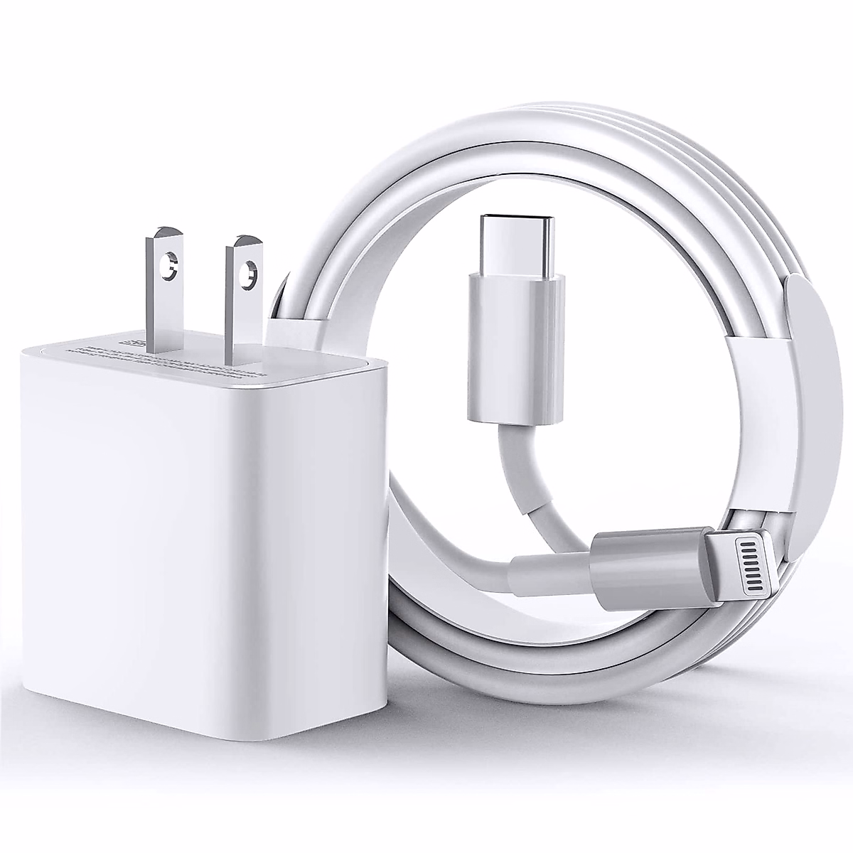 GKW Phone Charger 10ft [MFi Certifed] Fast Charging, USB C to L Cable 10-ft Long Cord 20W PD Wall Chargers Block Plug for Phone 14 Plus/13/12/11 Pro Max/Mini/Xs Max/XR/X/8