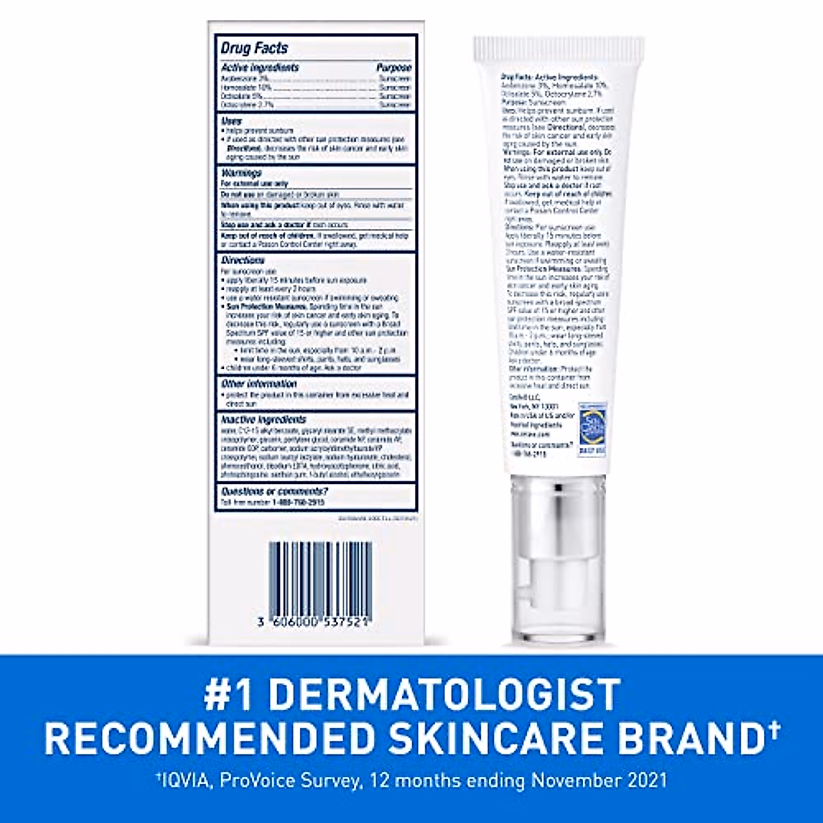 CeraVe Moisturizing Lotion SPF 30| Sunscreen and Face Moisturizer with Hyaluronic Acid & Ceramides | Oil Free | 1.7 Ounce