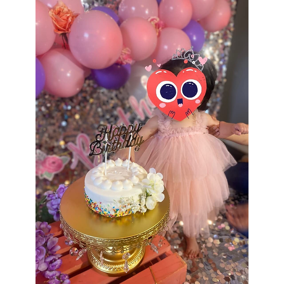 First Birthday Outfits for Baby Girl,Toddler Girls Fancy Tulle Flower Girl Tutu Dress for Wedding Guest 1st Birthday Photoshoot Blush Pink