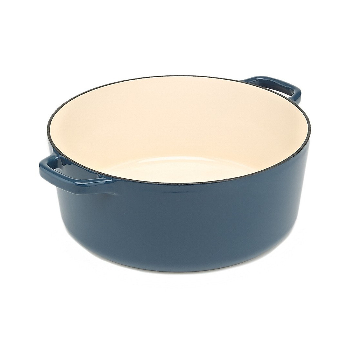 Cuisinart Chef's Classic Enameled Cast Iron Round Covered Casserole (Provencial Blue, 7- Quart)