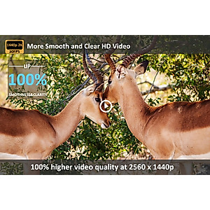 Meidase Trail Camera, 48MP 1440p, Clear 100ft Night Vision Motion Activated, Hunting Game Camera with Fast 0.1s Trigger Speed, IP66 Waterproof