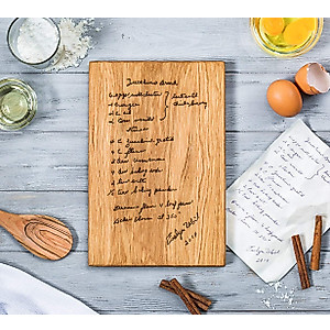 Custom Recipe Cutting Board, Handwritten Recipe Cutting Board,Personalized Recipe Cutting Board,Family Recipe, Engraved Recipe, Family Heirloom Gift Engraved Grandma Mom Mother