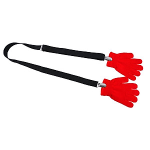 Resinta 2 Pack Mitten Clips Adjustable Kids Gloves Mitten Clips, Black, 24-48 Inches (black)