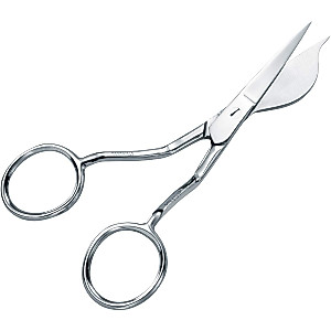 Havels Pointed Duckbill Applique Double Curve Scissors, White