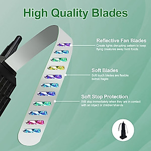 BLYLIVEP 3 Pack Fan for Tables Fly Table Fans Portable Table Fly Fans Batteries Powered for Restaurant, Party, Home, Outdoor Dinner, Picnic