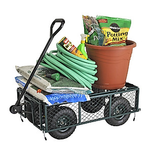 Sandusky Lee CW3418 Muscle Carts Steel Utility Garden Wagon, 400 lb. Load Capacity, 21-3/4" Height x 34" Length x 18" Width