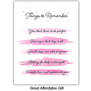 Yellowbird Art & Design Inspirational Quotes Wall Decor - Pink Motivational poster Set - Positive Affirmations Wall Art - Encouraging Gift for Women Girls - I Am - Inspiring Wall Art - UNFRAMED 8x10