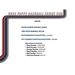 2025 Topps Series 1 Baseball Trading Card MLB Hanger Box