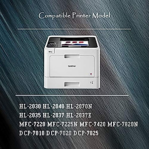 (1-Pack) TG Imaging Compatible TN350 TN-350 Toner Cartridge TN 350 1xBlack for use in Brother HL-2030 HL-2040 HL-2070N HL-2035 HL-2037 HL-2037E MFC-7220 7225N 7420 7820N DCP-7010 DCP-7020 Printer