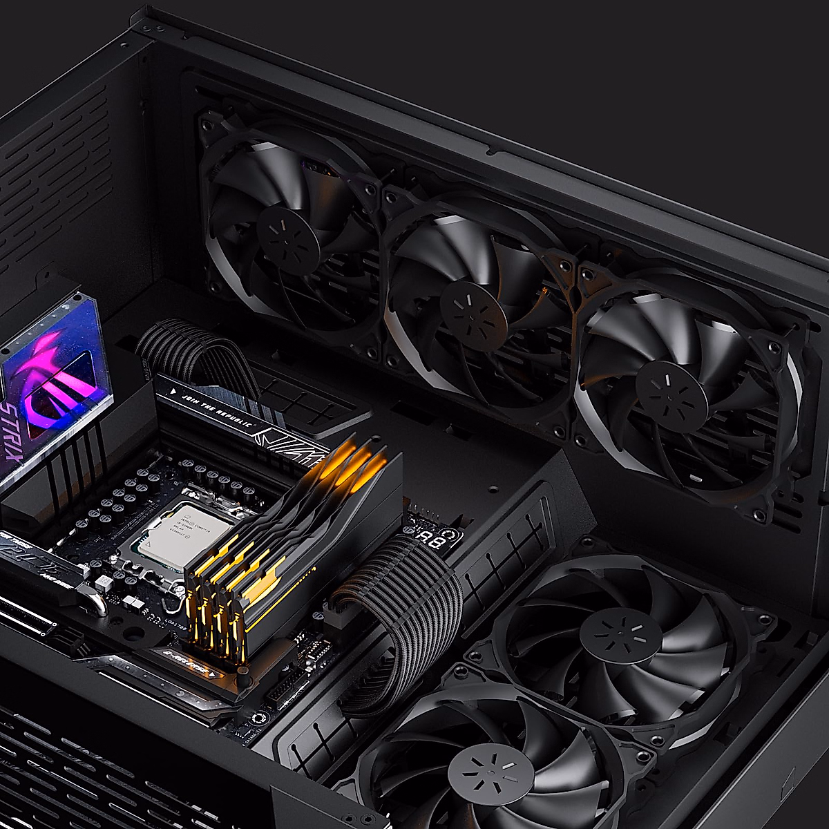 upHere 120mm Long Life Computer Case Fan Cooling Case Fan for Computer Cases Cooling,5-Pack,12BK3-5