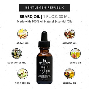 Premium Beard Oil - Nourish and Tame Your Beard with Our Genuine Grooming Formula - 1oz Bottle for Softness, Shine, and Style - Enhance Your Daily Grooming Routine