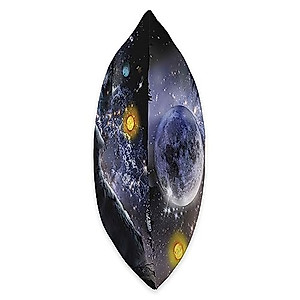 Random Galaxy Cosmic Space Wolf, Wolves Family Howling Throw Pillow, 18x18, Multicolor