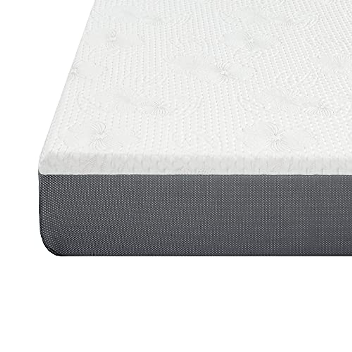 PrimaSleep 10 Inch Gel Infused Superior high-Density Memory Foam Mattress, CertiPUR-US® Certified, Gray, Queen