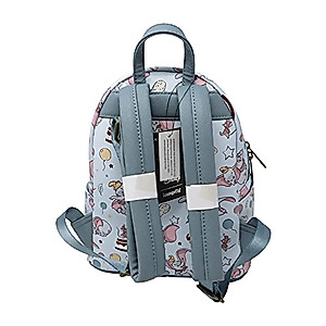 Loungefly Disney Dumbo Allover Print Womens Double Strap Shoulder Bag Purse