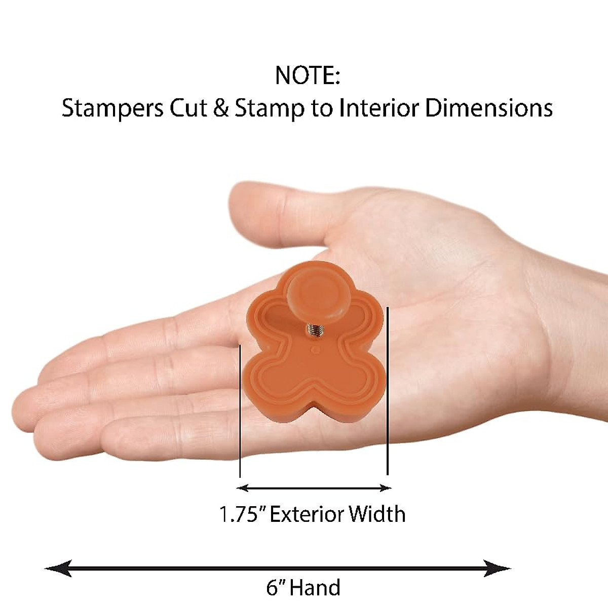 R&M International 0 Christmas 2" Pastry/Cookie/Fondant Stampers, Tree, Snowman, Gingerbread Boy, Ornament, 4-Piece Set