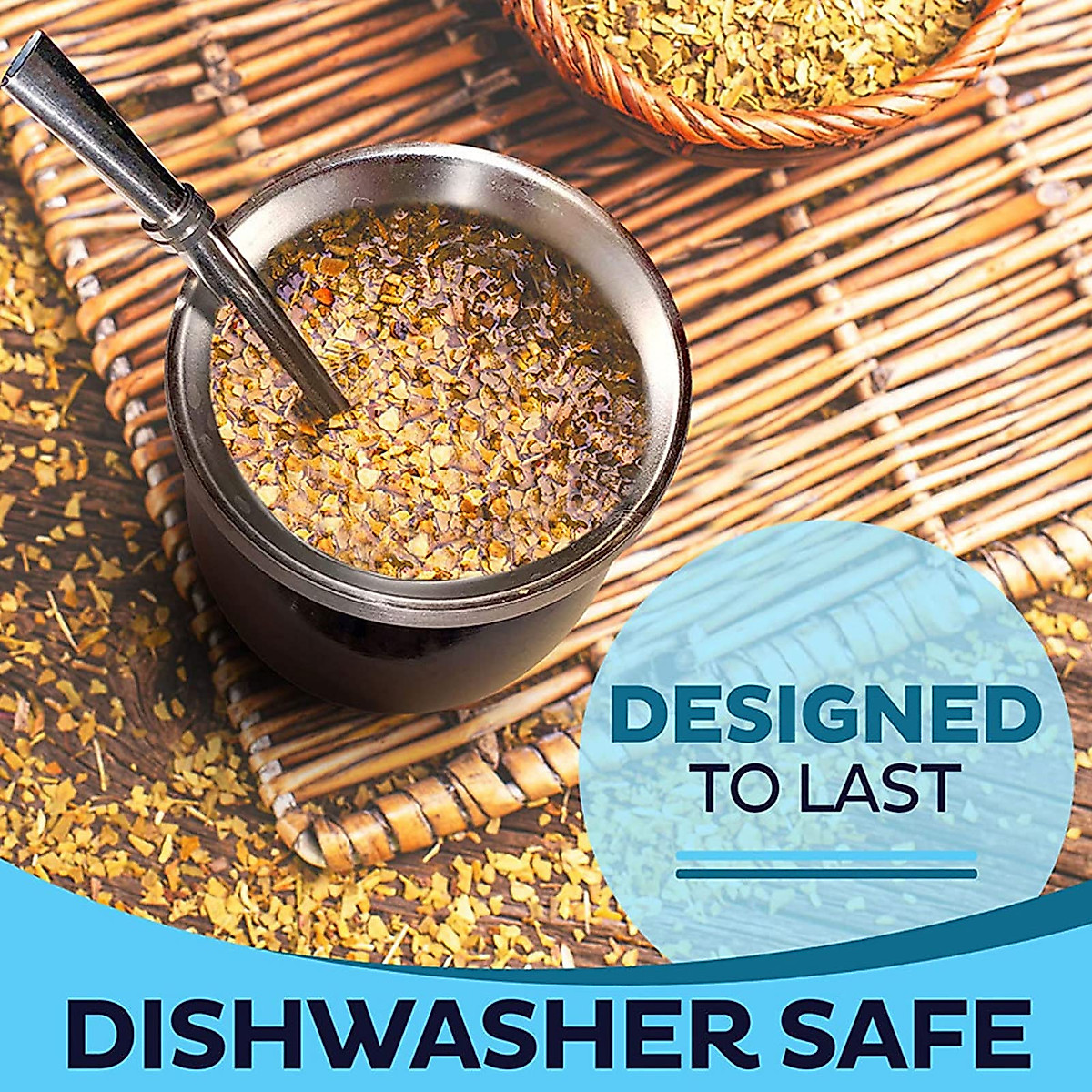 Natudeco 230ML Gourd Tea Cup Set Stainless Steel Coffee Mug Insulated Beer Beverage Liquid Container Mate Cup or Home Office School Bar Living Room Dining