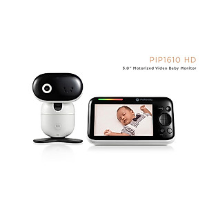 Motorola Baby PIP1610 HD - 5" Motorized Video Baby Monitor w/Camera, Wall Mount, 1000ft Range, Two-Way Audio, Room Temperature Monitoring - Private Connection (No Wi-Fi, Does Not Use App)
