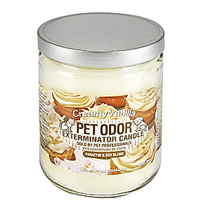 Specialty Pet Products Odor Exterminator Candle, Creamy Vanilla, 13 Ounce Jar (Pack of 2)
