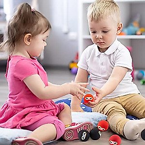 Chivao Ninja Bouncing Balls, Bouncing Ninja Toy Game, Party Favors Bounce Balls, 1.26 Inch Bouncy Balls for Valentine's Day Birthday Party School Outdoor Activities (20 Pcs)