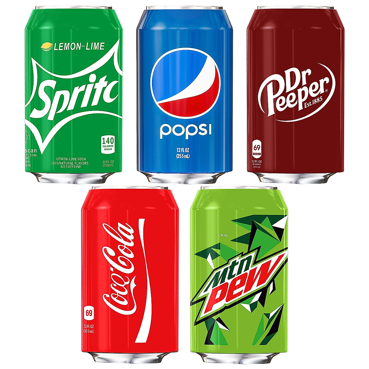 Skywin Silicone Can Sleeve - 5 Pack with Mix Can Cover Soda Silicone Can Sleeve (Mix Colors)