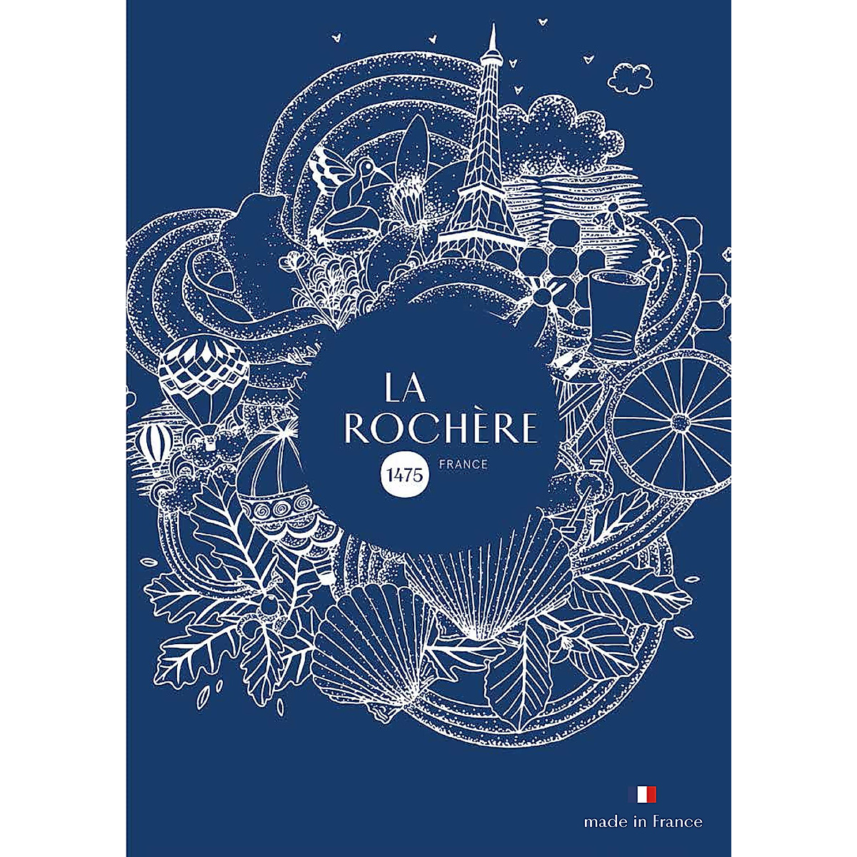 Butter Dish, Round, Clear Glass With Bee Design on Cover - By La Rochere - France