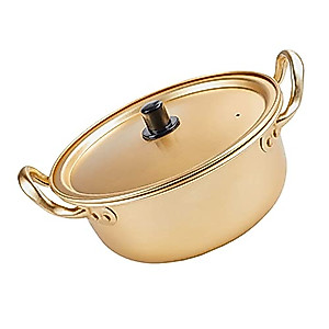 Korean Ramen Cooking Pot Ramen Noodle Pot Aluminum Noodle Pot Fast Heating For Kitchen Cookware for Cooking Soup Pasta Stew Japanese Noodles Food Food Food Korean Noodle Pan